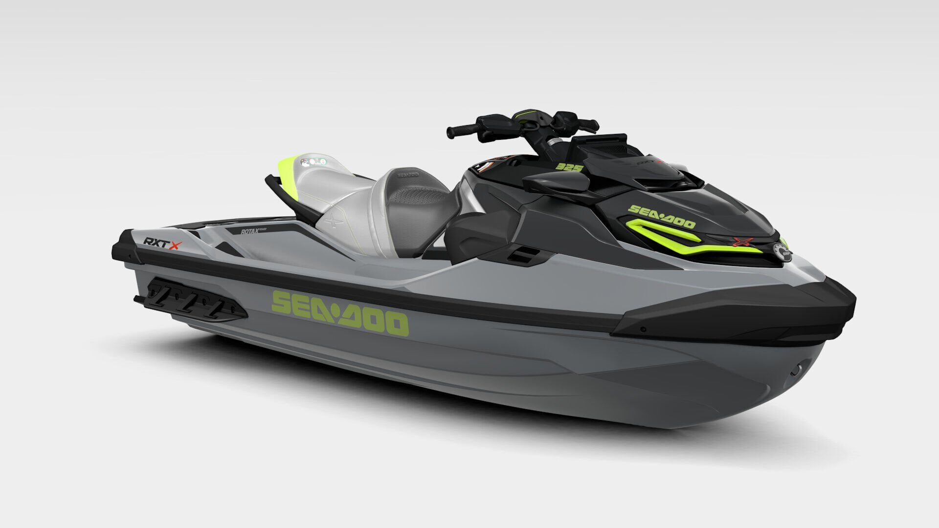 SeaDoo 2026 Model RXT X 325 - Ice Metal / Manta Green